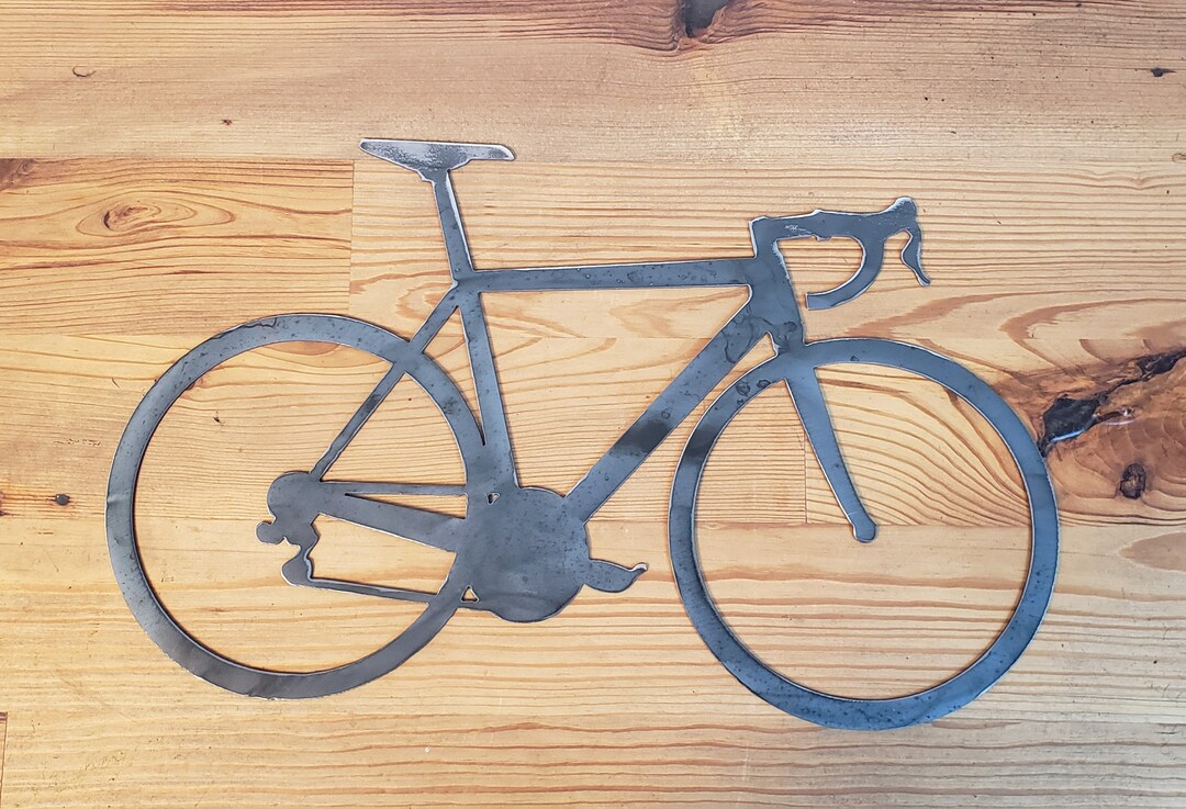 Custom Metal Road Bike Wall Hanging Sign / Yard / Garden Art 20" X 12 ...