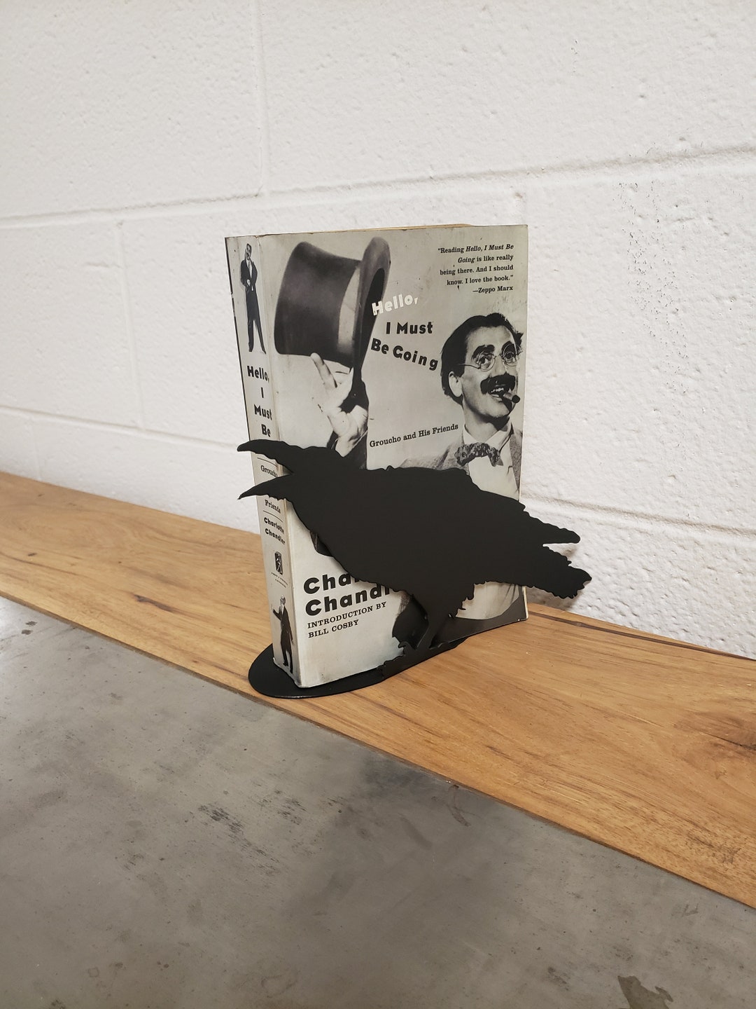 Metal Raven Bookends Set Home Decor and Design Metal Fabrication Metal ...