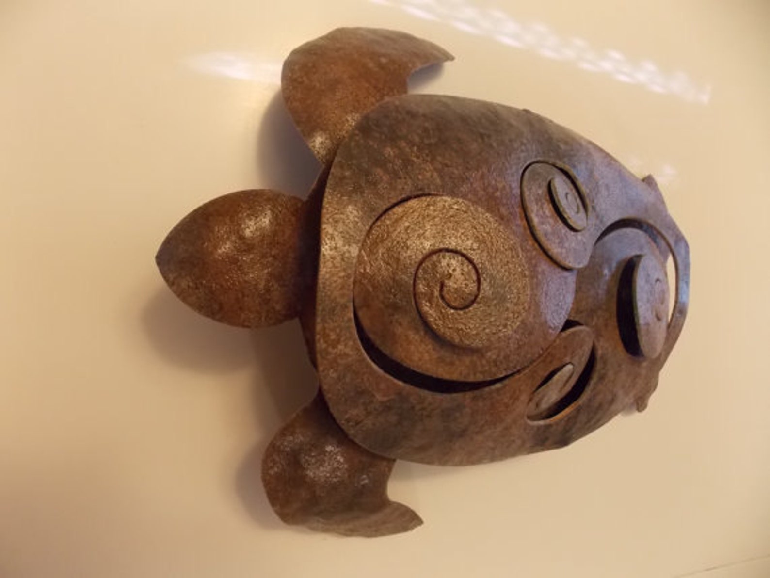 Sea Turtle 3D Metal Sculpture Art Free Standing Handcrafted - Etsy