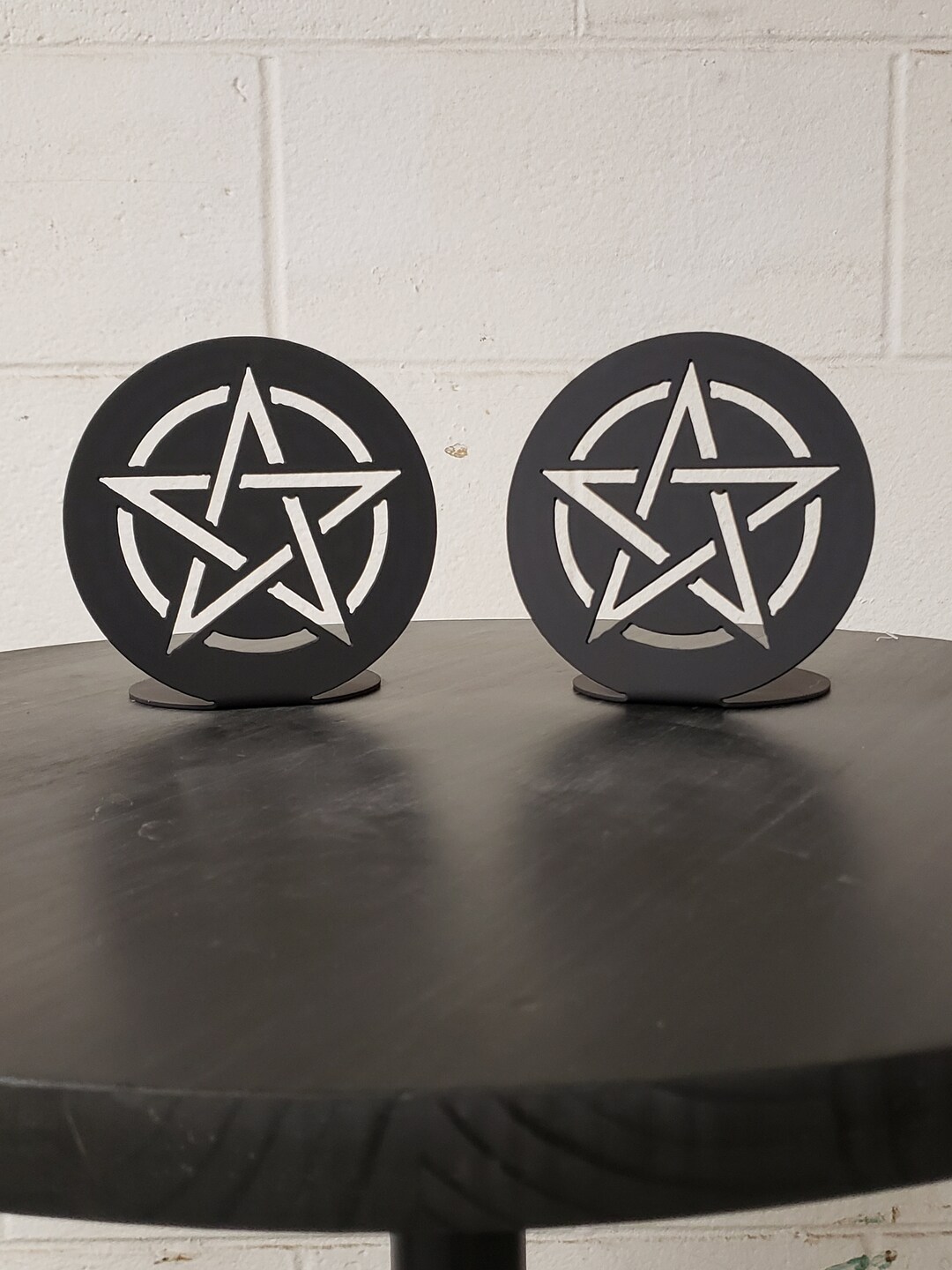 Custom 5 Pentacle Candle Holder Candleholder Wicca Wiccan Witch ...
