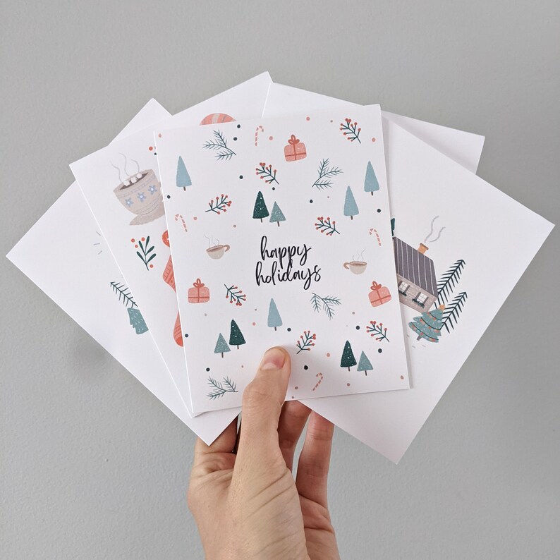 Holiday Card Pack Christmas Cards - Etsy