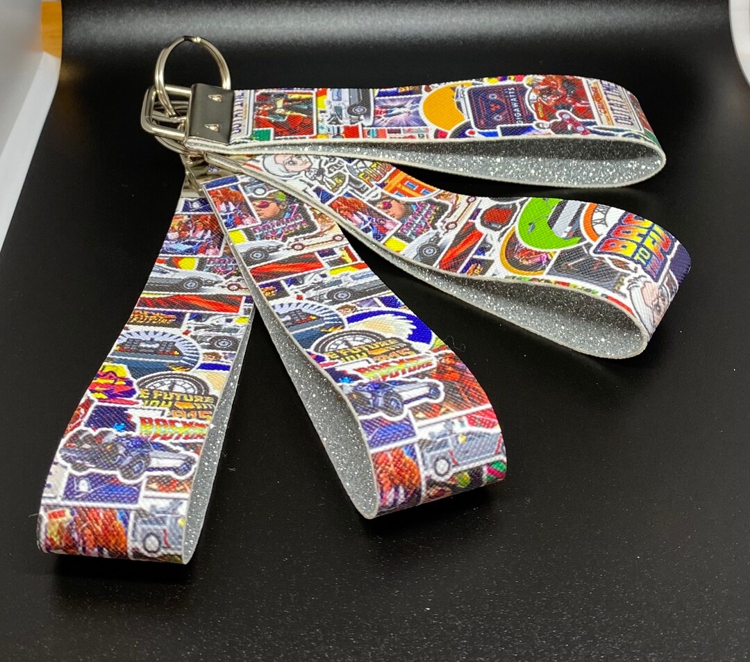 Back to the Future Faux Leather Key Fobs, 10 Inches, Silver Glitter HTV ...