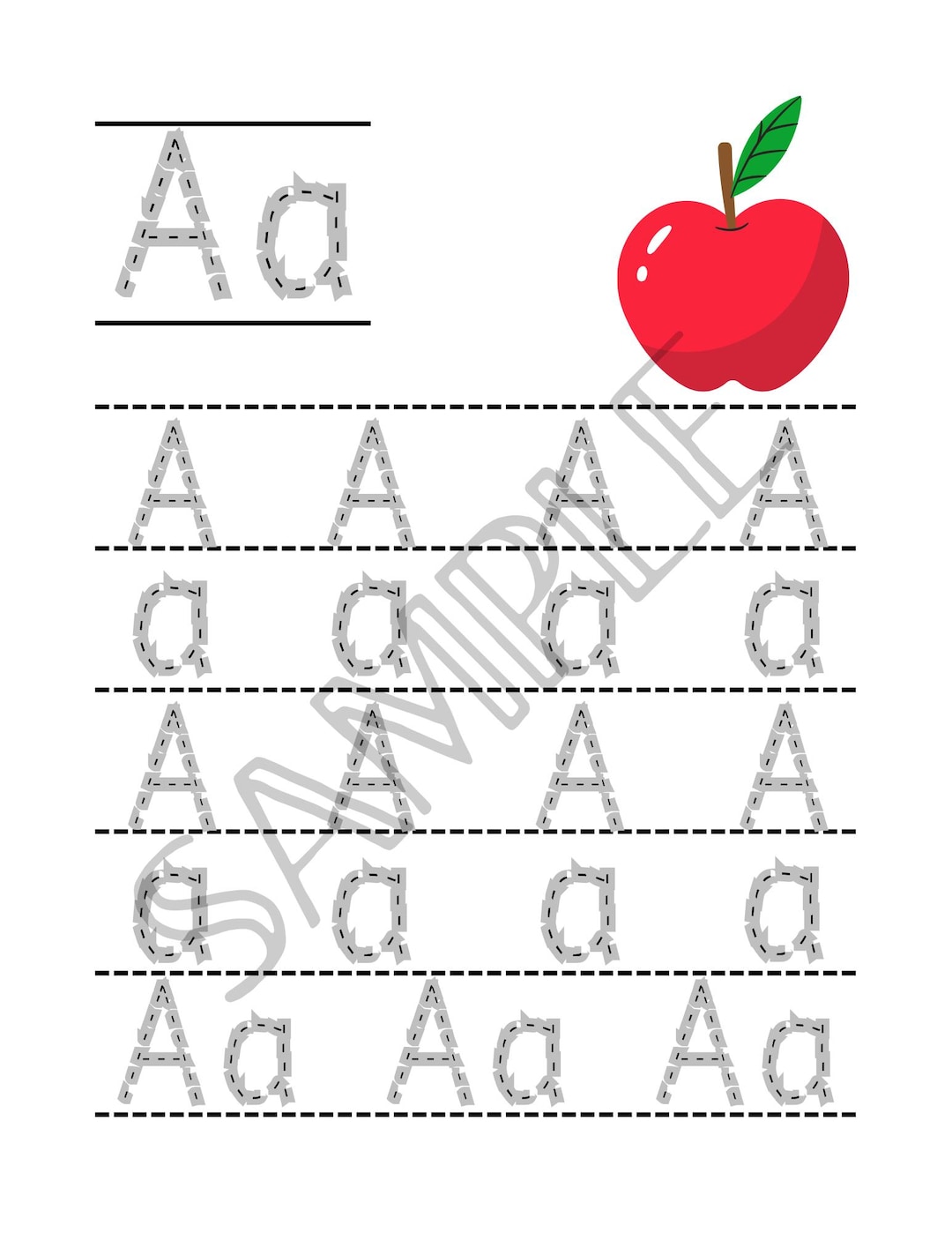Alphabet Tracing Worksheet | Printable Letter Tracing | Preschool ...