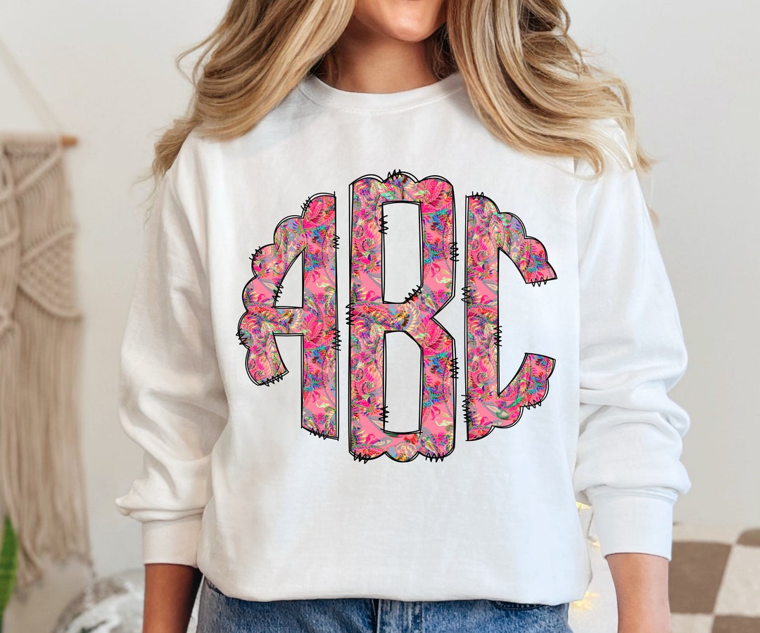 Pink Paisley Monogram Full Alphabet Individually Saved Monogram Letters ...