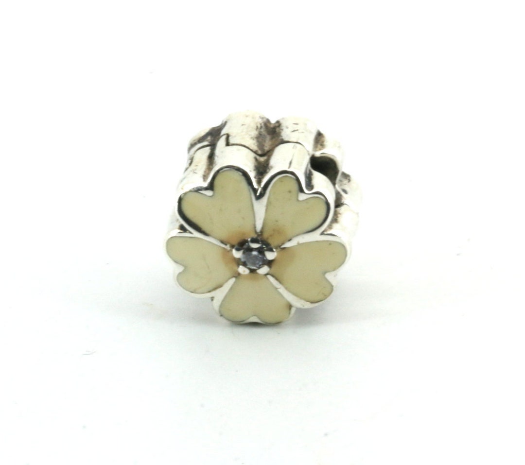 Vintage Authentic Pandora Flower Bead Charm Sterling 925 CH 43 - Etsy