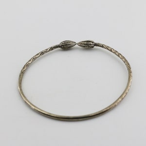 Vintage West Indian Cone Pointed Ends Notches Design Bangle Bracelet ...