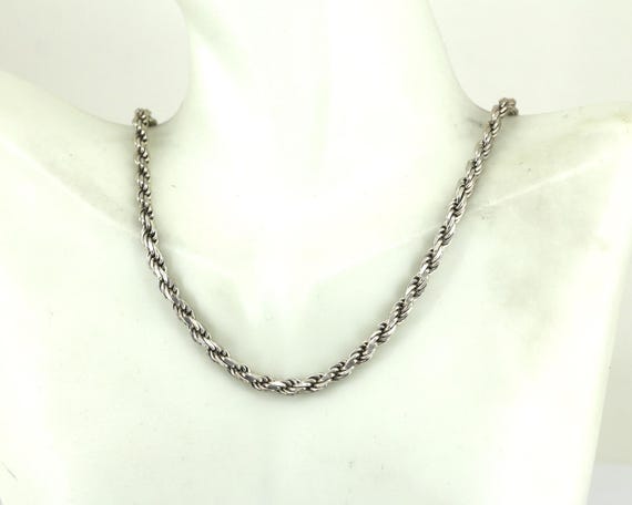 Vintage Italian Minimalistic Classic Cut Rope Chain… - Gem