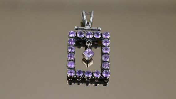 Vintage Beautiful Rectangle Shape Natural Real Amethy… - Gem