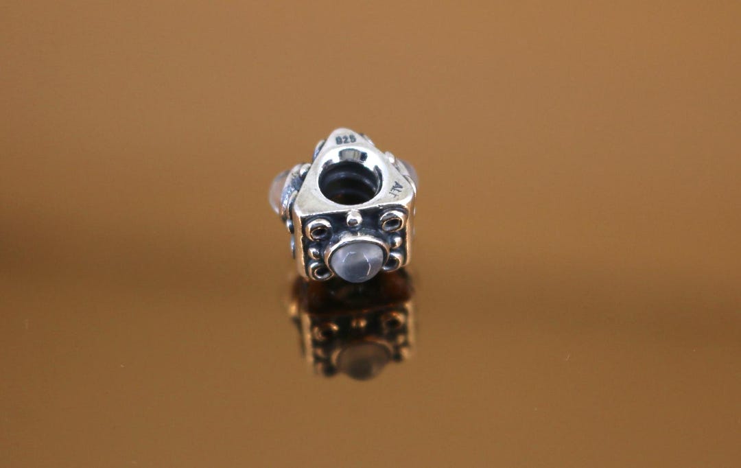 Vintage Pandora Triangle Charm Block Bead for European Bracelet ...