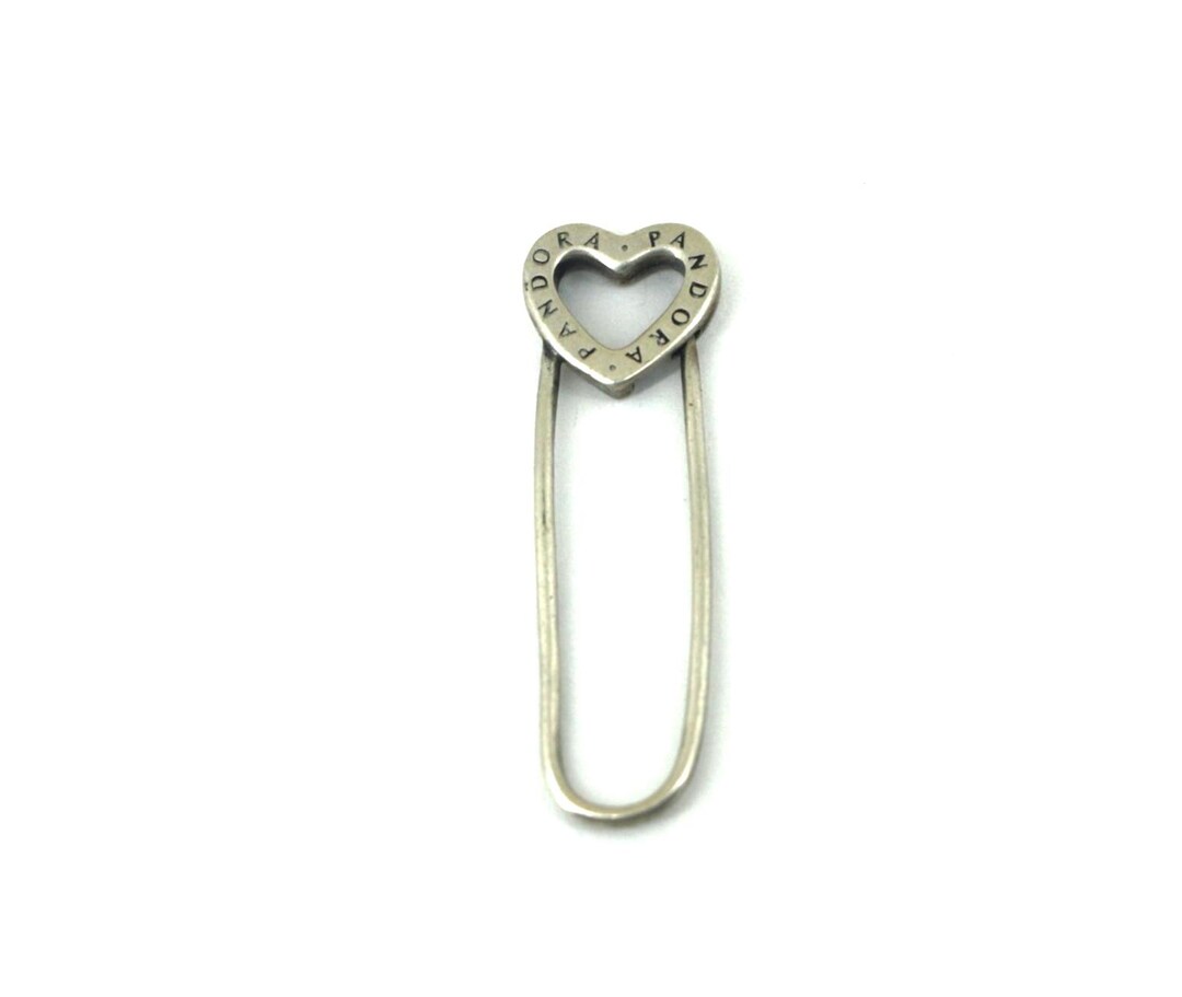 Vintage Authentic Pandora Heart Safety Pin/brooch 925 Sterling BB 995 ...