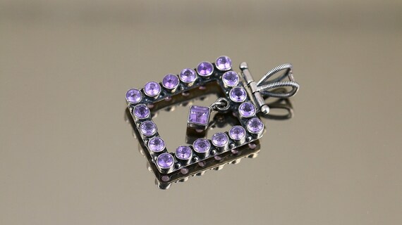 Vintage Beautiful Rectangle Shape Natural Real Amethy… - Gem