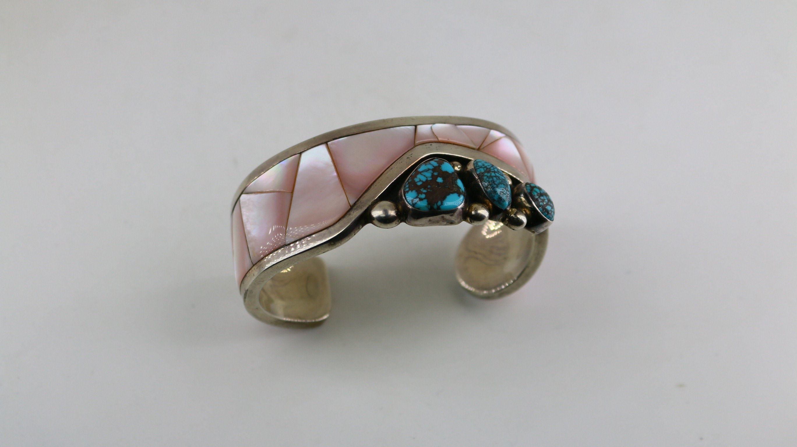 Vintage Rare Daniel Benally Navajo Pink Mother of Pearl Blue - Etsy