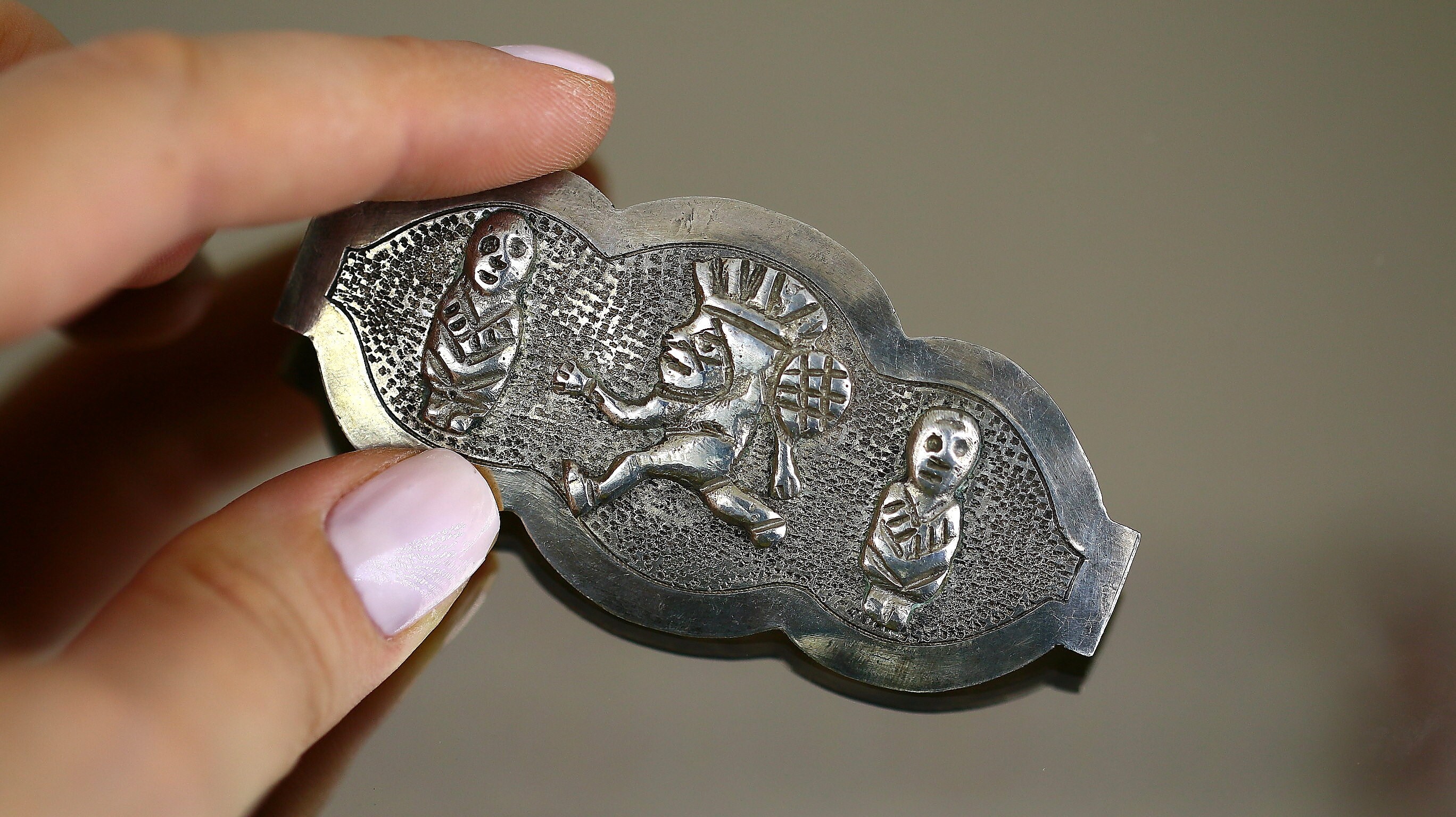 Vintage Antique Peru Peruvian Warrior Design Brooch Pin Sterling Silver ...