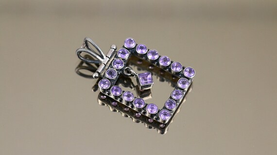 Vintage Beautiful Rectangle Shape Natural Real Amethy… - Gem
