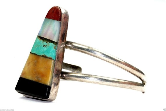 Native American Navajo Multi Stone Triangle Shape Fro… - Gem