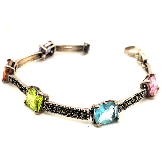 Vintage Bracelet Marcasite Stones Design Multi Color - Etsy
