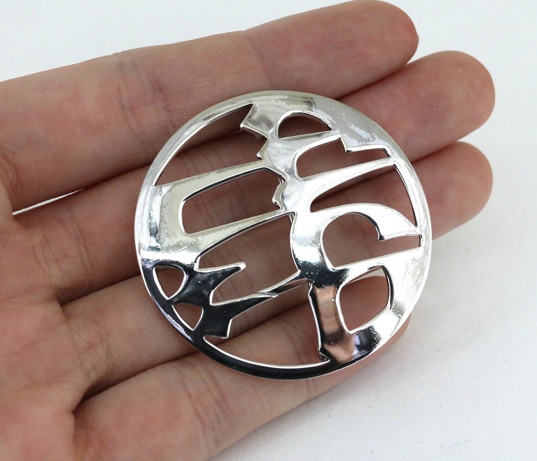 Vintage Ludwig Wolpert Hebrew Letter Eternal Life Pin/brooch 925 ...