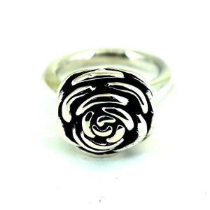 Vintage Hollow Rose Flower 3D Design Ring 925 Sterling RG 4557 - Etsy