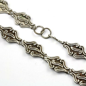 Vintage Scroll Design Shape Links Woman Necklace 925 Sterling Nc 713 ...