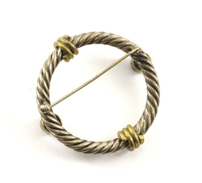 Vintage Twisted Cable Design Pin/Brooch 925 Sterling BB 462 | Etsy