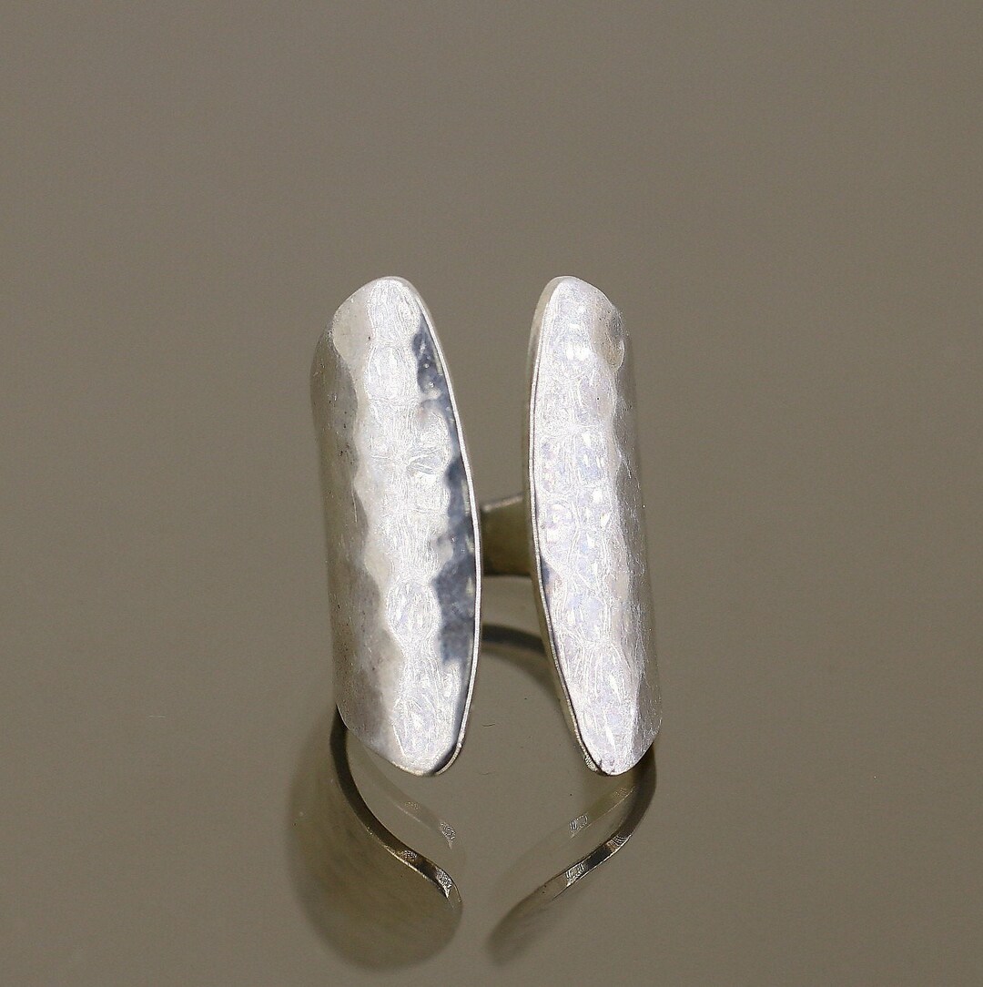 Vintage Size 6 Dominique Dinouart DDD Mexico Design Hammered Cuff Ring ...