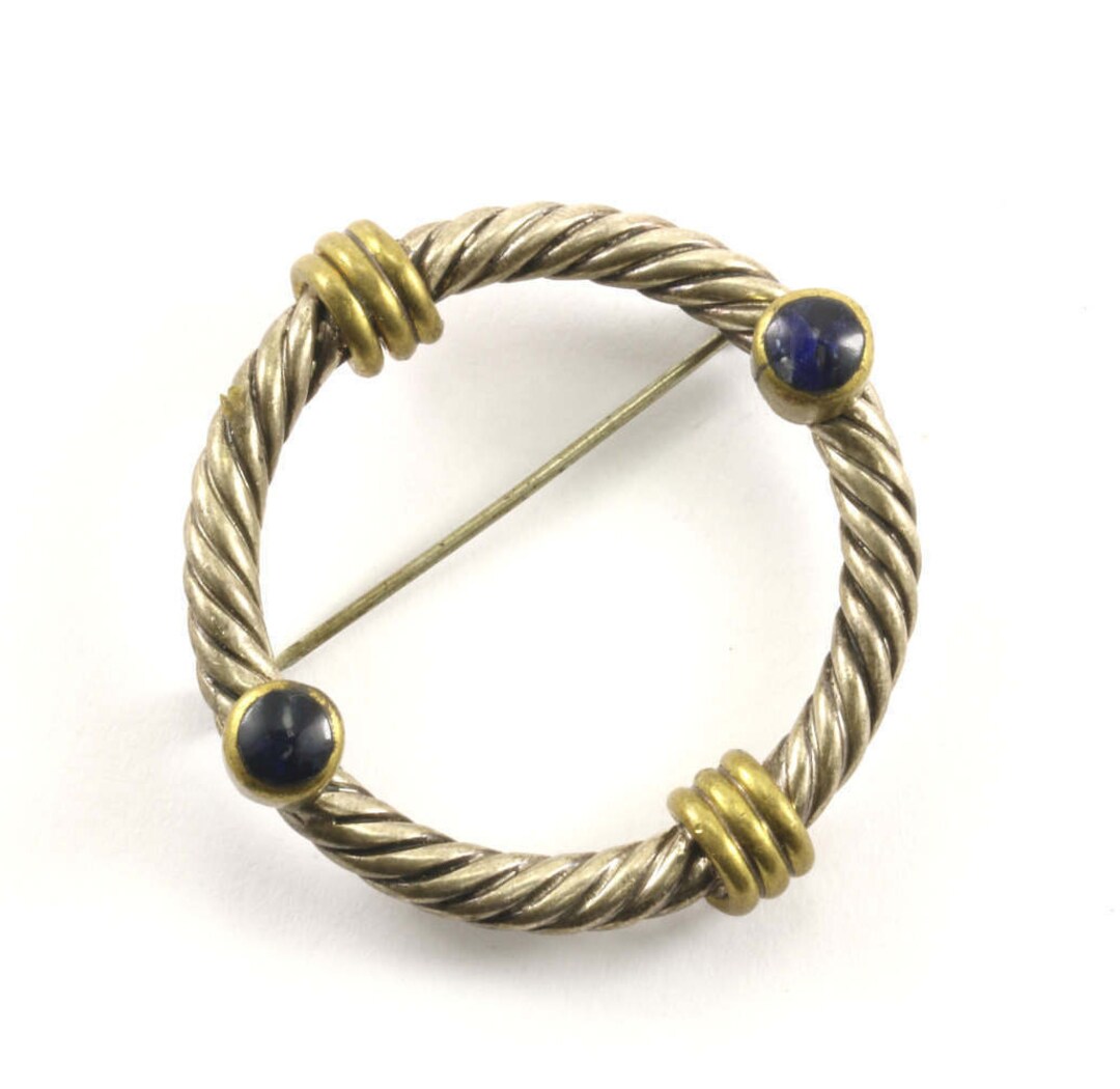 Vintage Twisted Cable Design Pin/brooch 925 Sterling BB 462 - Etsy