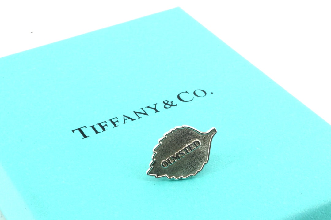 Authentic Tiffany & Co Olmsted Leaf | Sterling 925 Silver Pin | BB 2248 ...