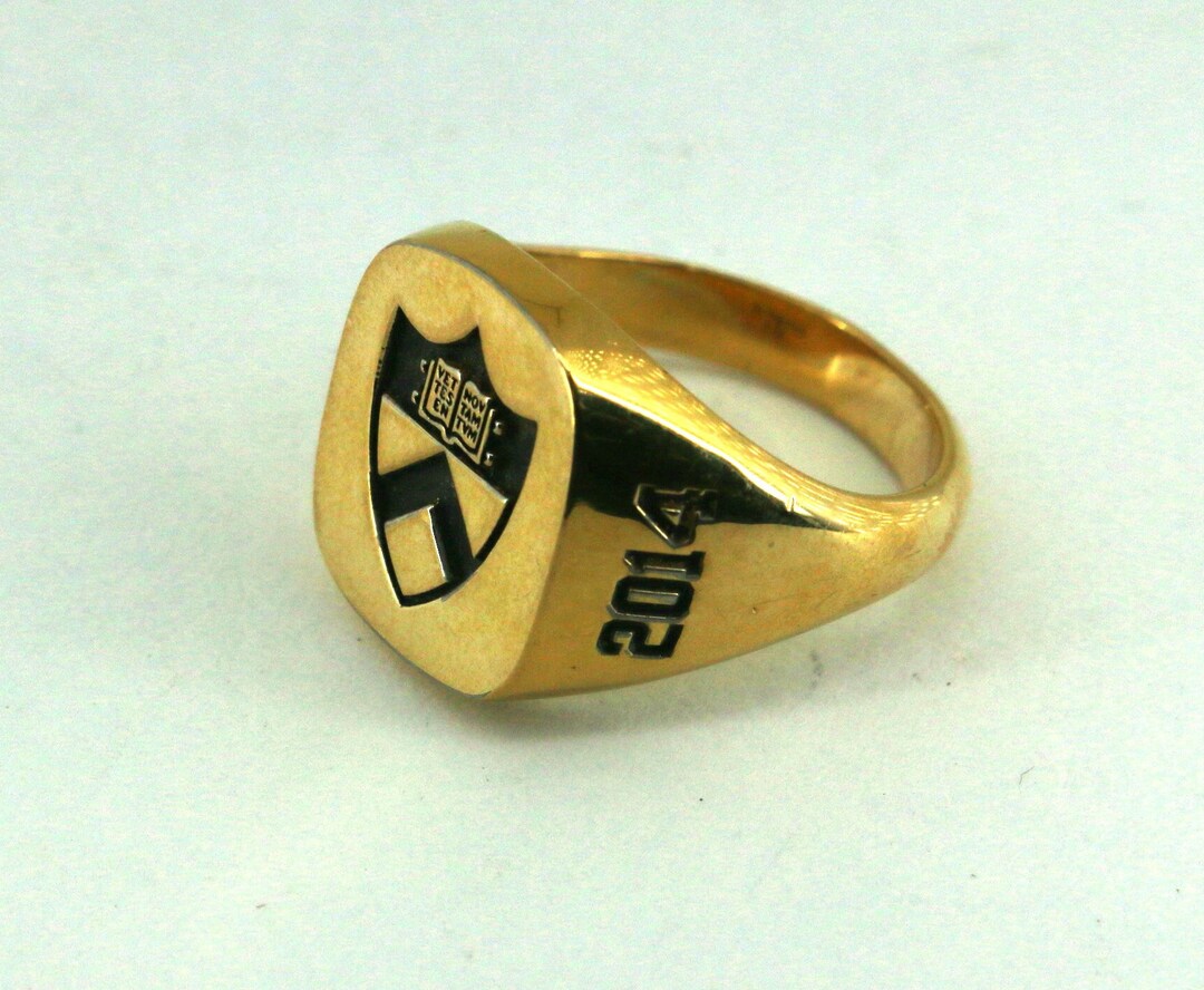 Princeton University School College Ring Gold Plated 925 Sterling ...
