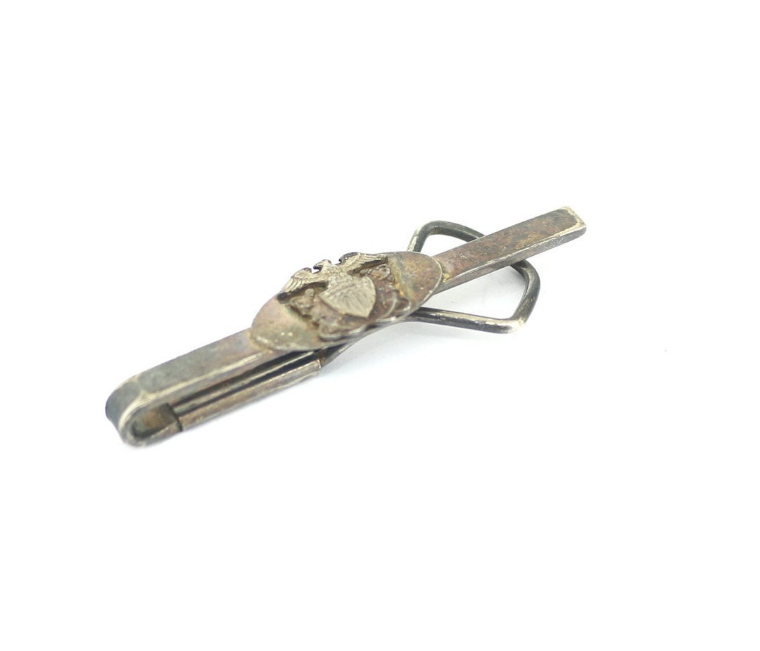 Vintage Swank Klip Design Bar Tie Clip 925 Sterling Silver OT 389 - Etsy