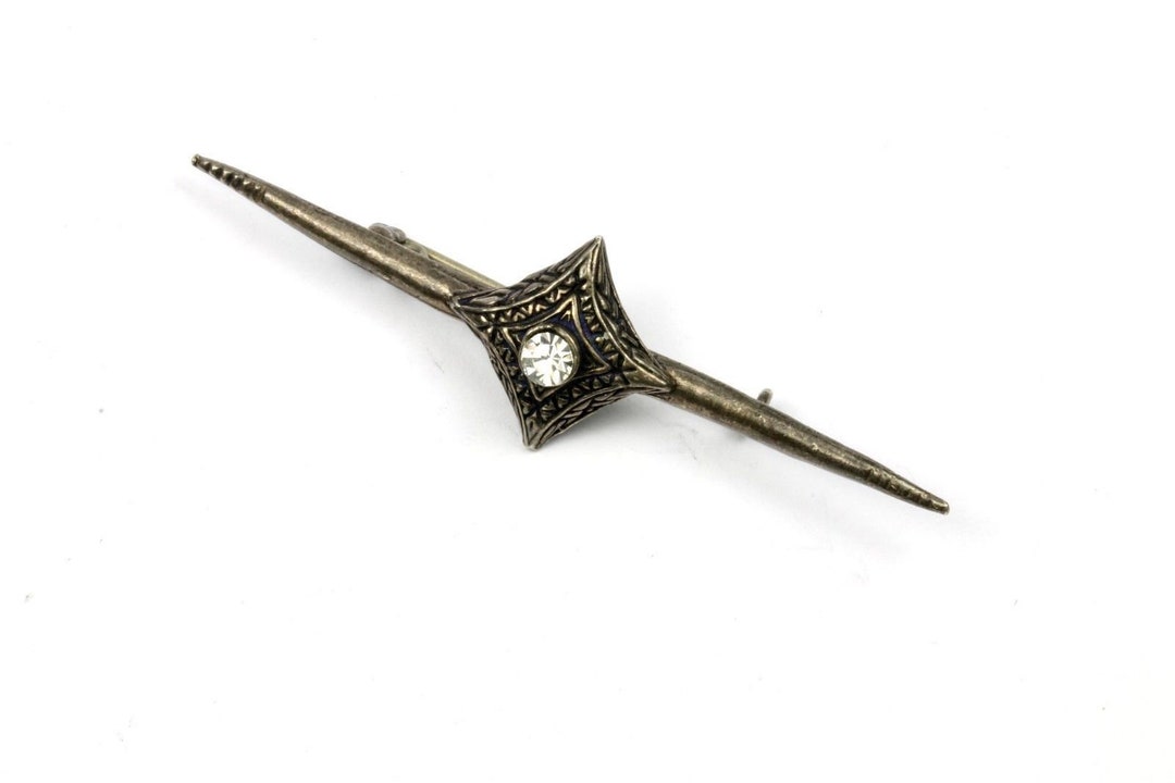 Vintage Navajo Wings Rhombus Engraved Pin Brooch 925 Sterling Bb 24 - Etsy