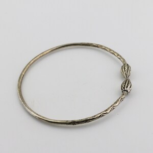 Vintage West Indian Cone Pointed Ends Notches Design Bangle Bracelet ...