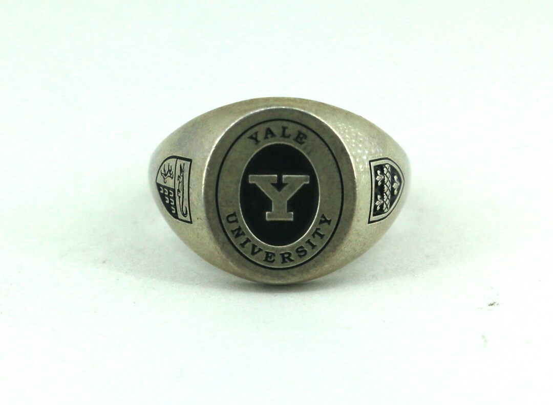 Vintage Yale University School Design Class Ring 925 Sterling RG 3964 ...