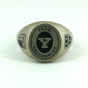 Vintage Yale University School Design Class Ring 925 Sterling RG 3964 ...