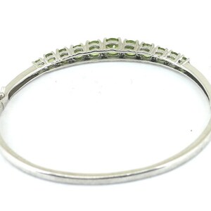 Vintage Chuck Clemency Swiss Green Peridot Design Bangle Bracelet 925 ...