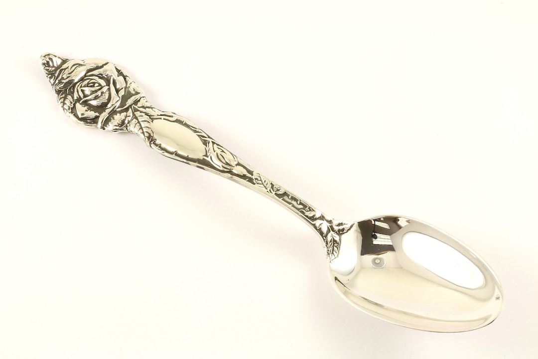 Antique RW & S Wallace Rose Flower Sterling Silver Spoon FW 111 - Etsy