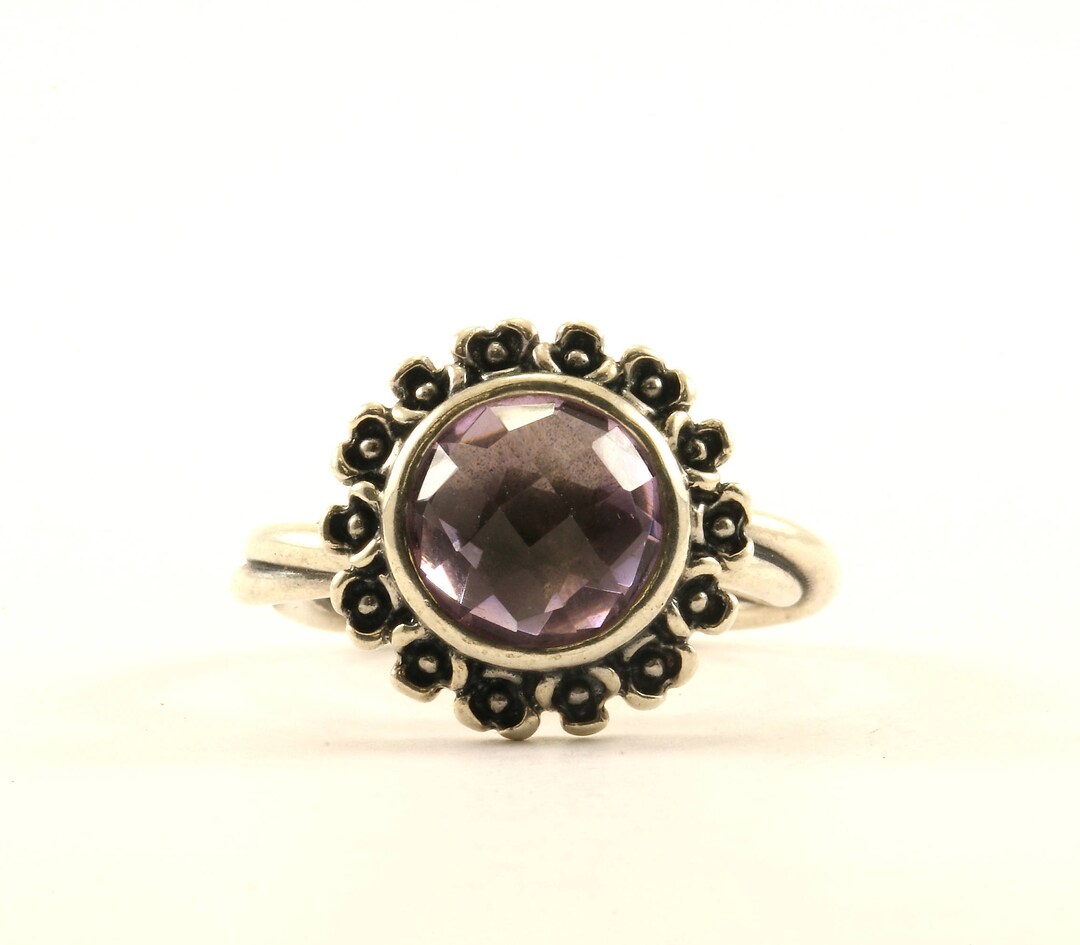 Size 7 Authentic Pandora Wanda's Garden Amethyst Flower - Etsy