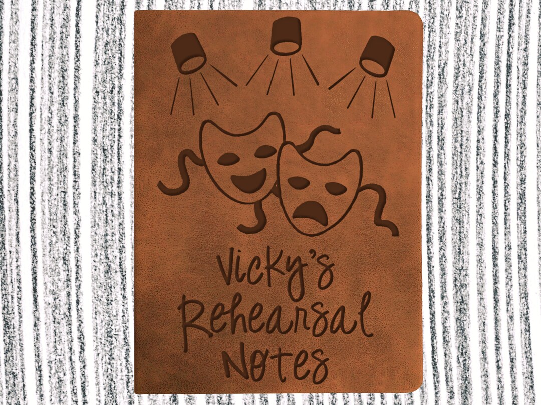 Personalized Rehearsal Notes Journal (small Brown), Stage Manager ...