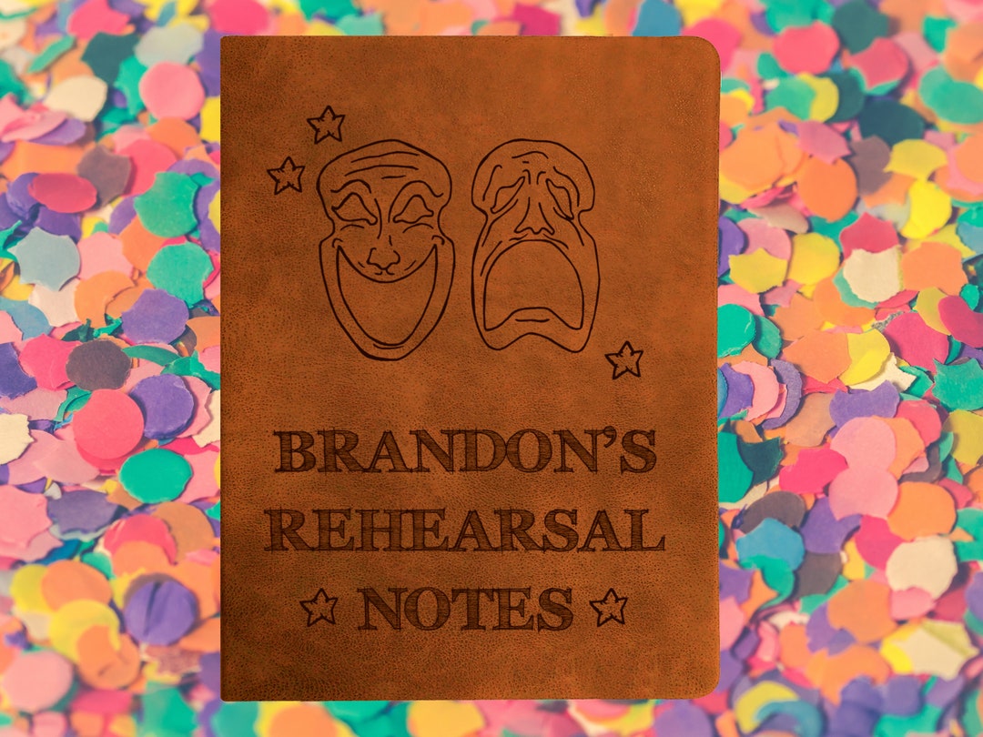 Customized Rehearsal Notes Journal (small Brown), Stage Manager Journal ...