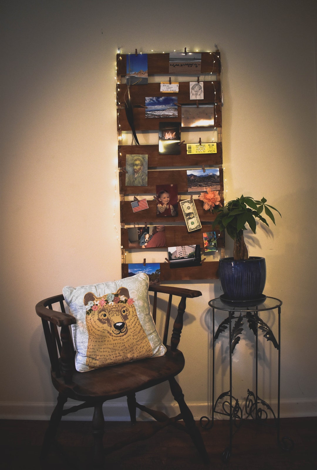 Wood Photo and Memory Board - Etsy