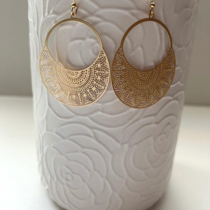 Light Gold Filigree Rings - Etsy