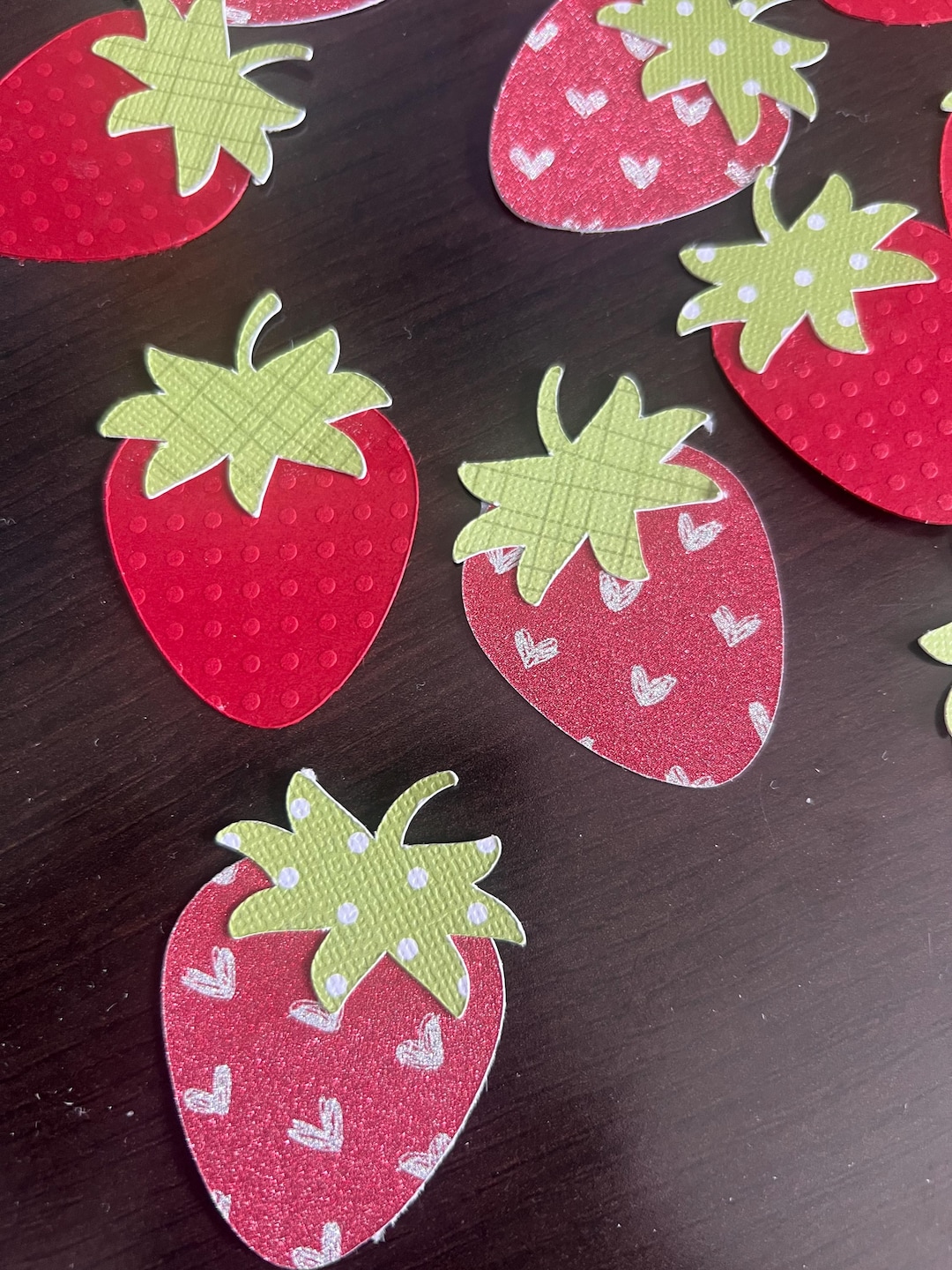 SUPEE CUTE Cardstock Strawberries. - Etsy