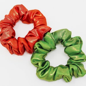 Holographic Hair Scrunchies, Hair Scrunchy, Christmas, Hair Ties, Top ...