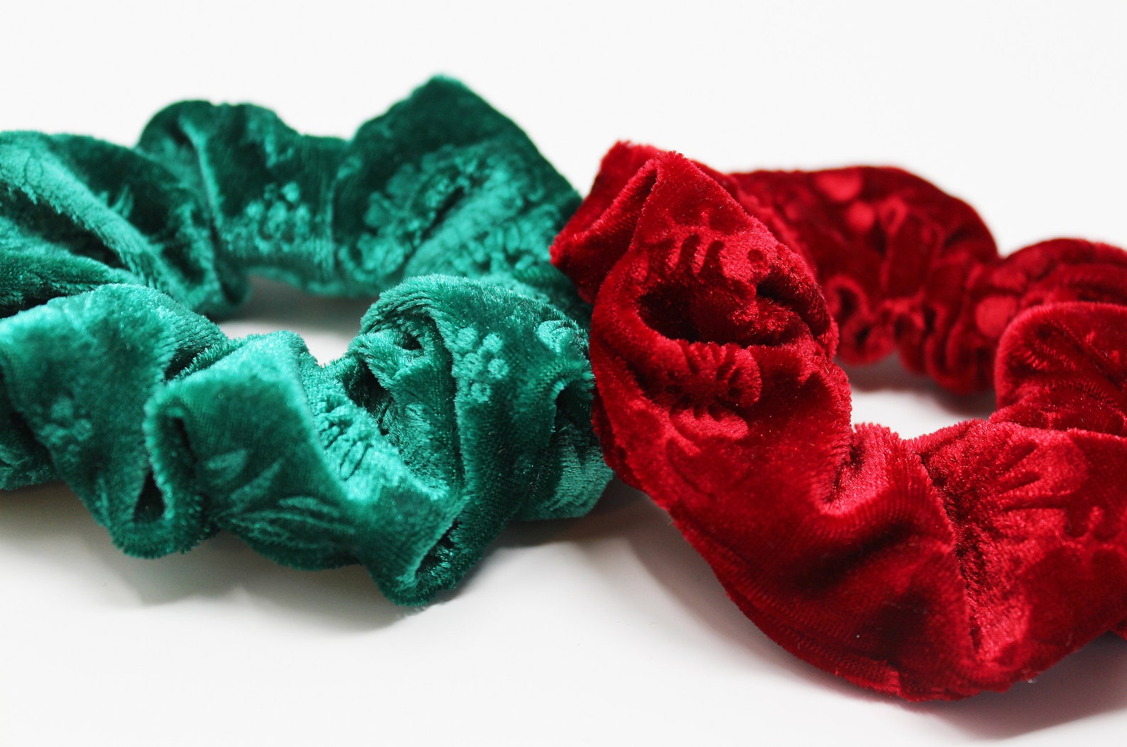Christmas Velvet Hair Scrunchies Holiday Scrunchies Hair | Etsy