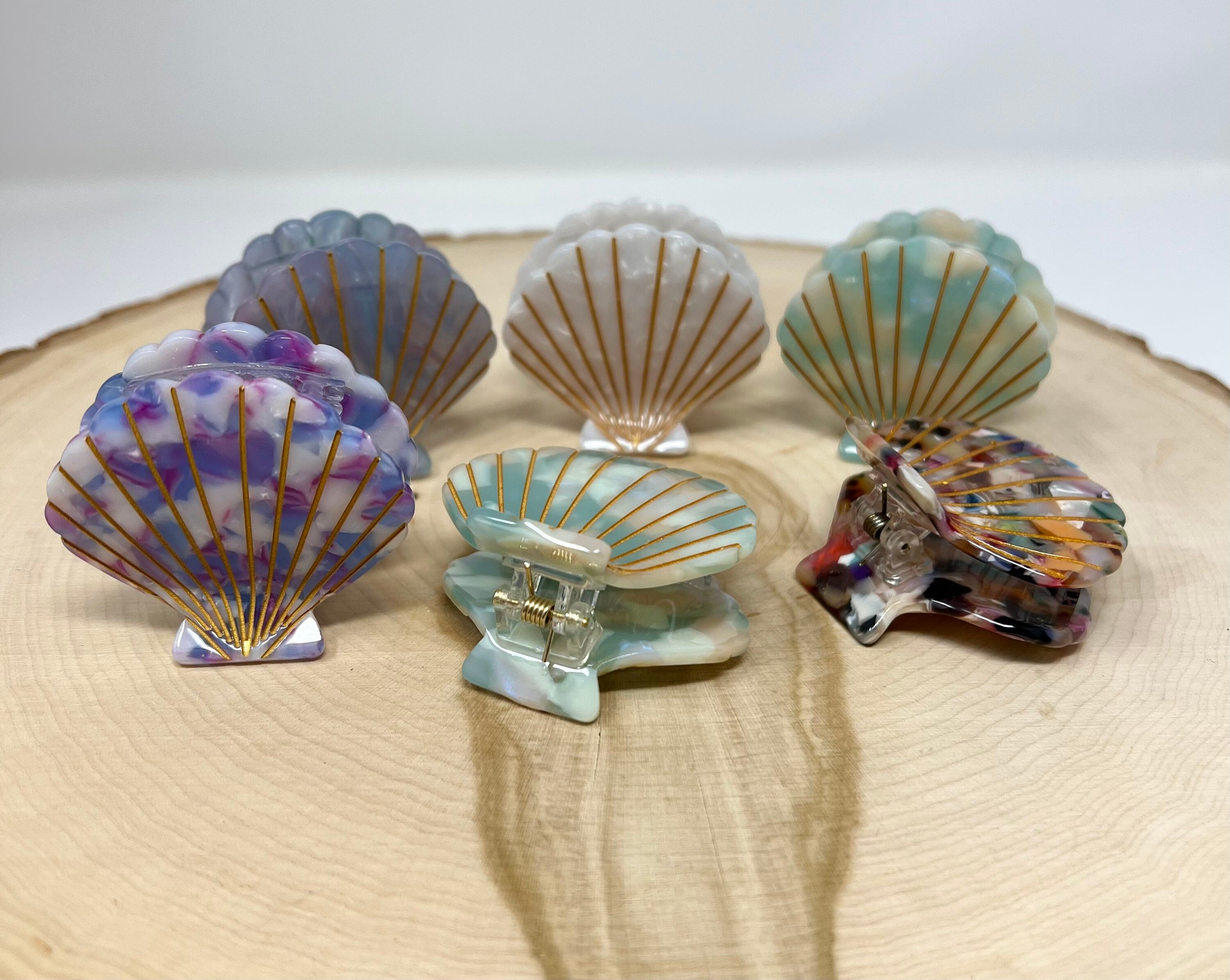 Seashell Hair Claw Clipcreative Women Hair - Etsy