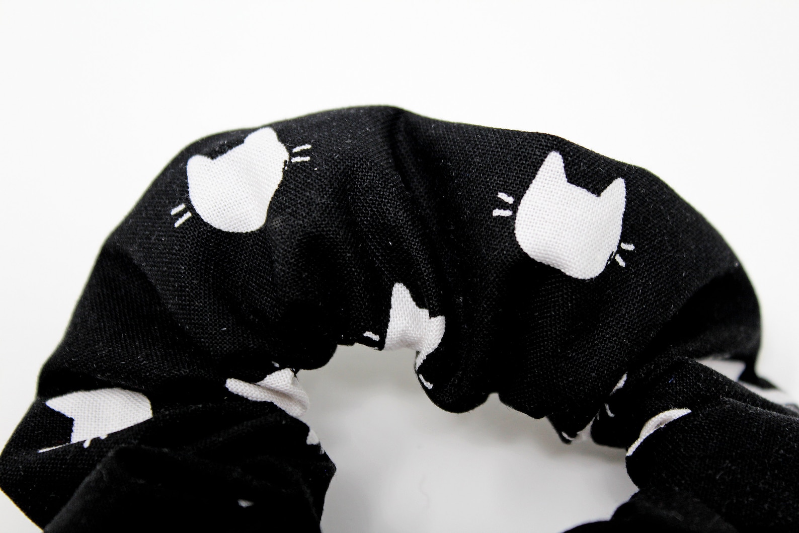 Cat Print Hair Scrunchies Cotton Cat Lover Scrunchy Hair | Etsy