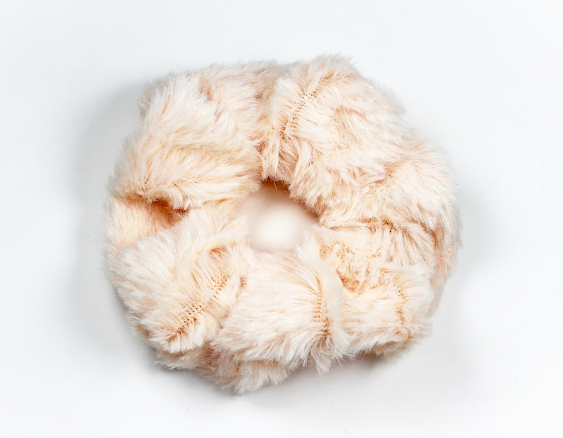 Faux Fur Hair Scrunchies Fuzzy Scrunchy Hair Ties Gentle - Etsy