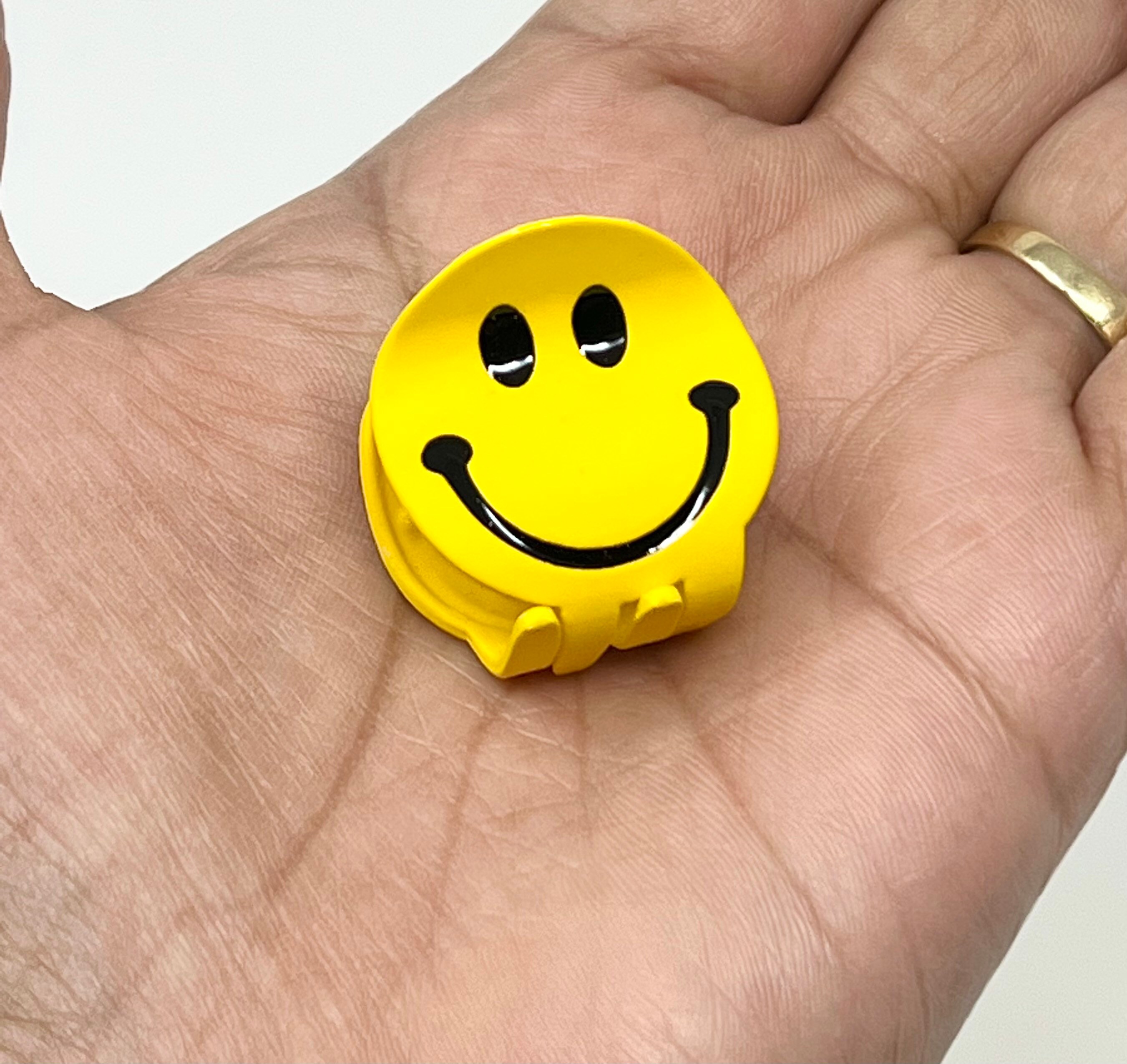 One Smile Face Claw Clipmini Clipsmile Face Yellow Hair - Etsy