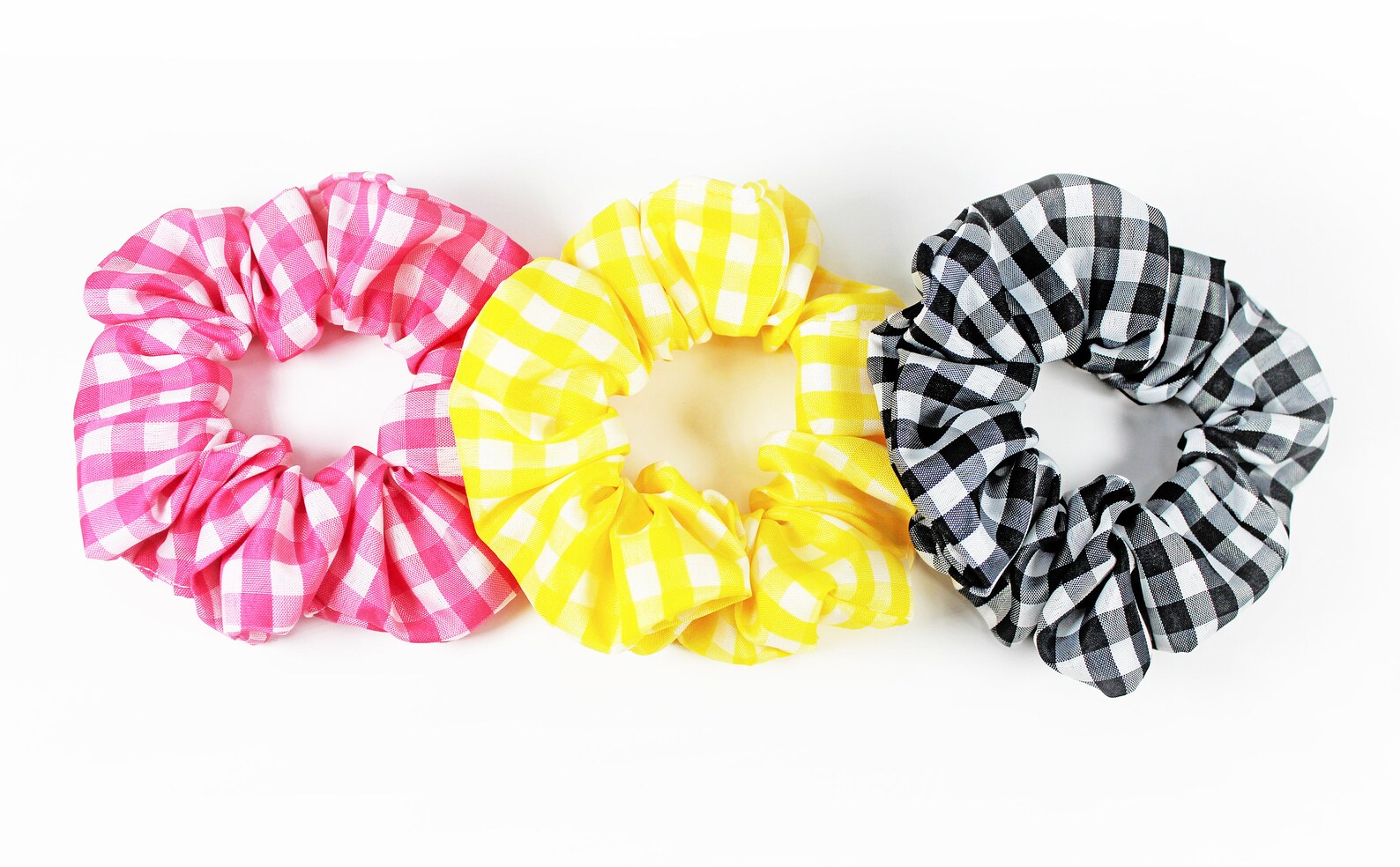 Plaid Print Hair Scrunchies Hair Scrunchy Hair Ties Gentle | Etsy