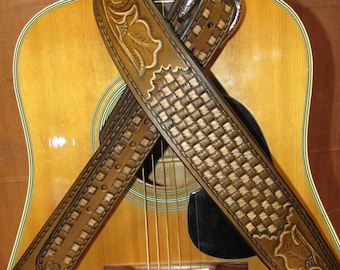 Leather Guitar Strap Pattern - Etsy