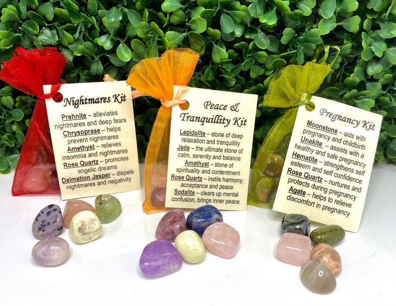 1x Crystal Kits Tumbled Stone Kits Healing Crystal Kits - Etsy